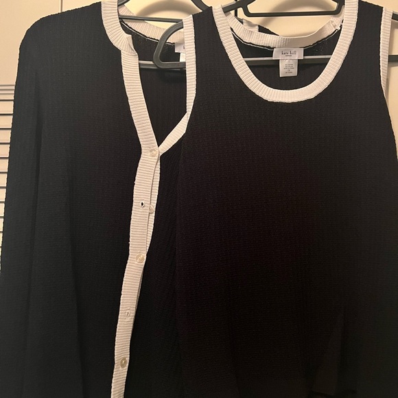 Kate Hill | Sweaters | Kate Hill Sleeveless Tank And Matching Cardigan ...